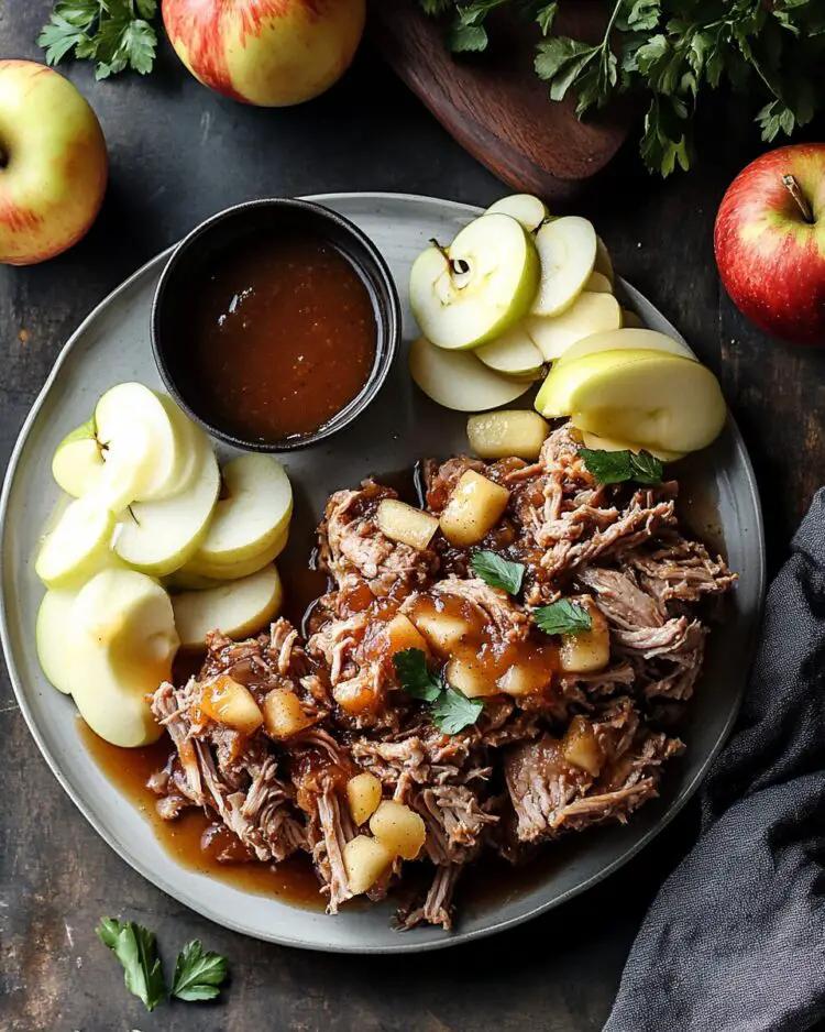 Slow Cooker Apple Cider Pulled Pork