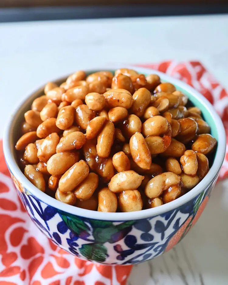 Slow Cooker Sweet and Spicy Peanuts