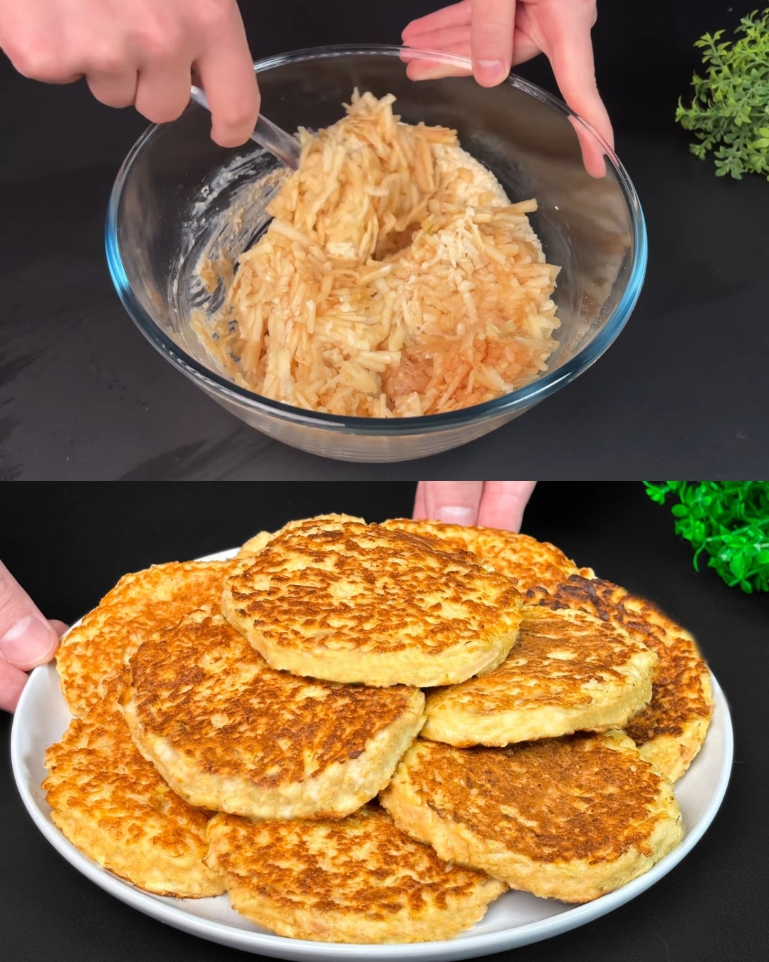 Fluffy Apple Yogurt Oat Pancakes