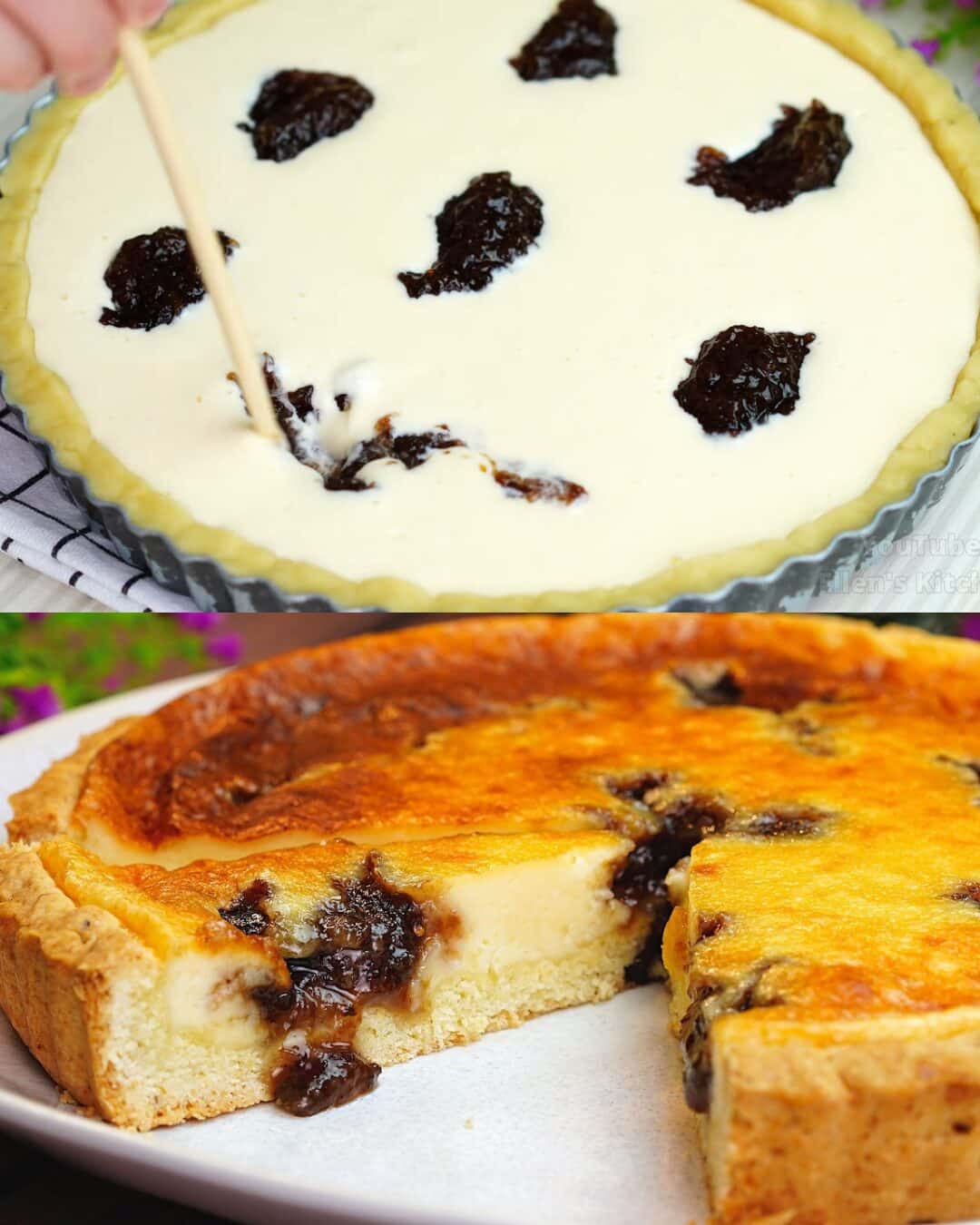 Sour Cream Jam Tart with Buttery Crust