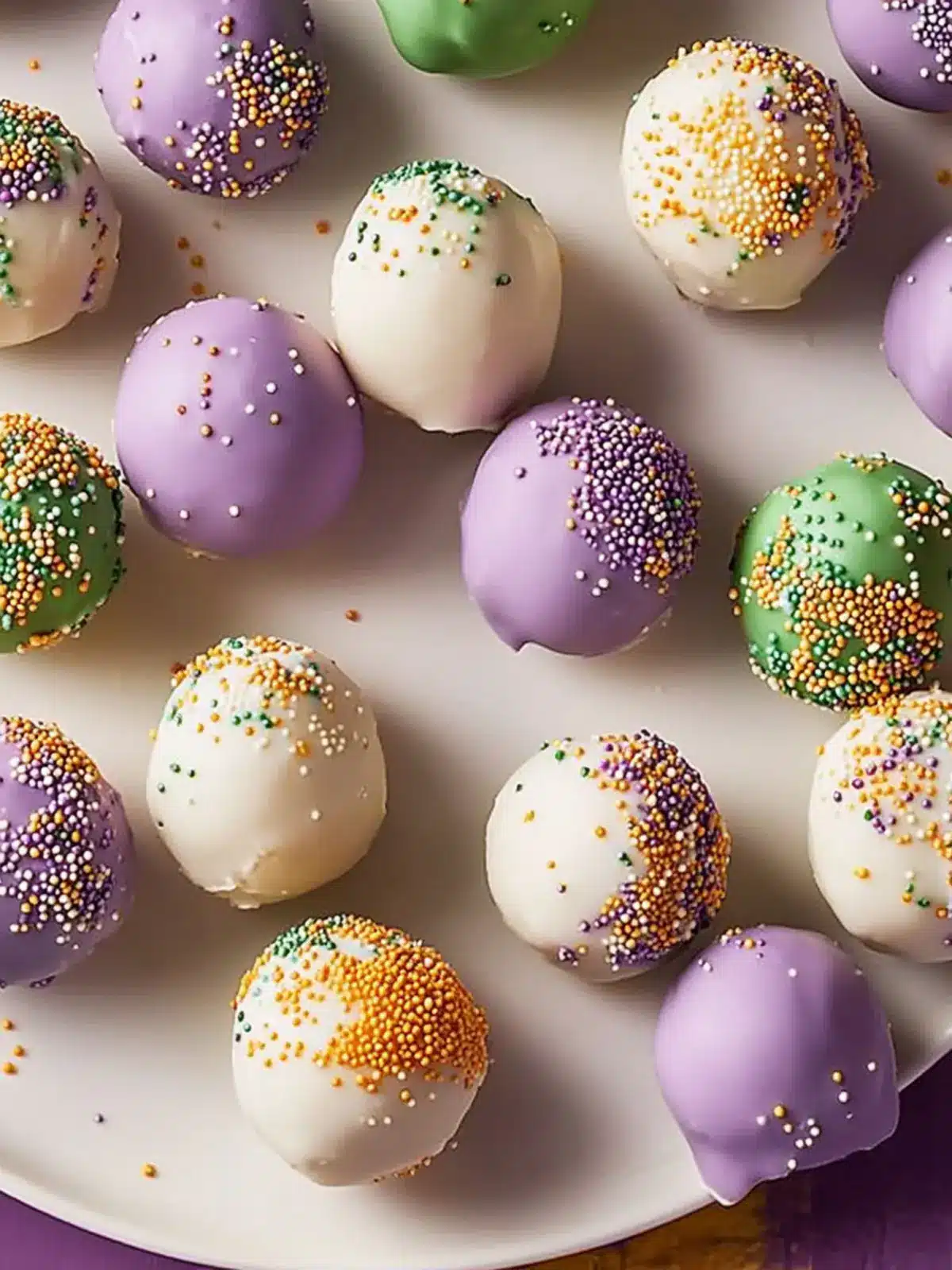 Irresistible King Cake Truffles: Easy Bourbon Delight
