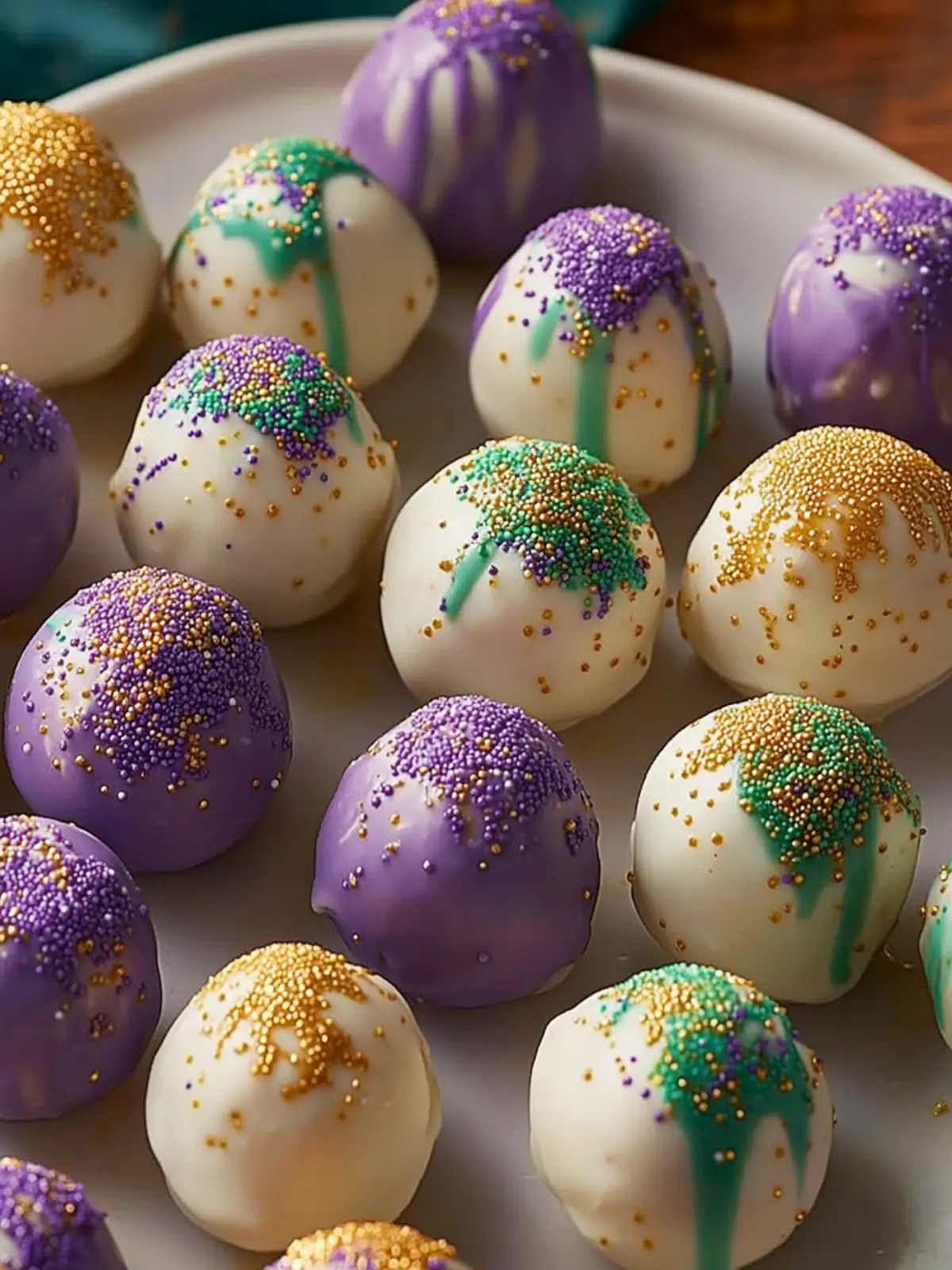 Irresistible King Cake Truffles: Easy Bourbon Delight