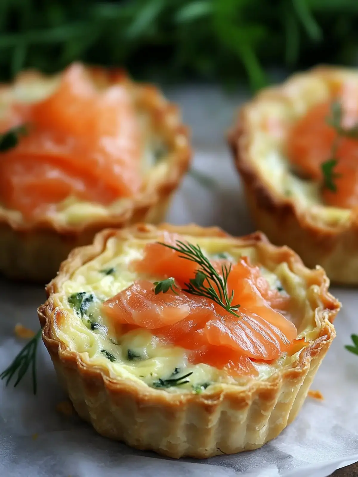 Delicious Mini Smoked Salmon Quiches Recipe for Brunch Bliss