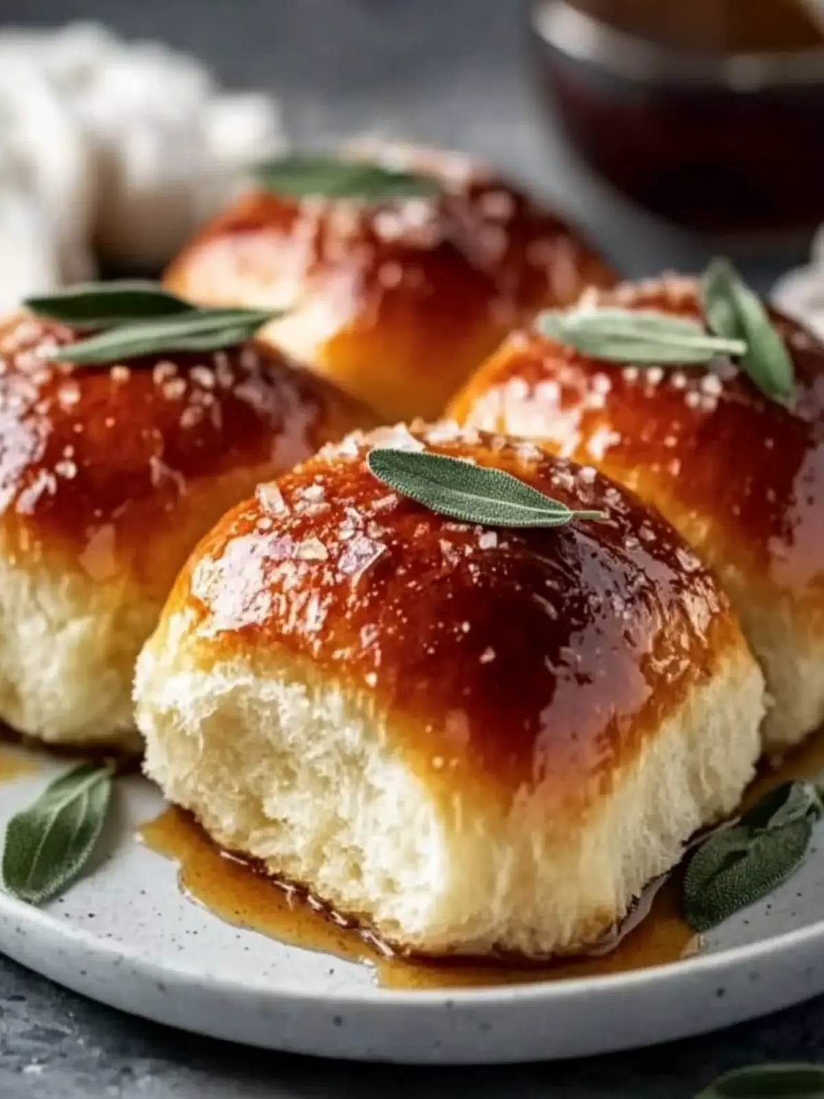 Irresistible Salted Sage Honey Butter Brioche Rolls Recipe