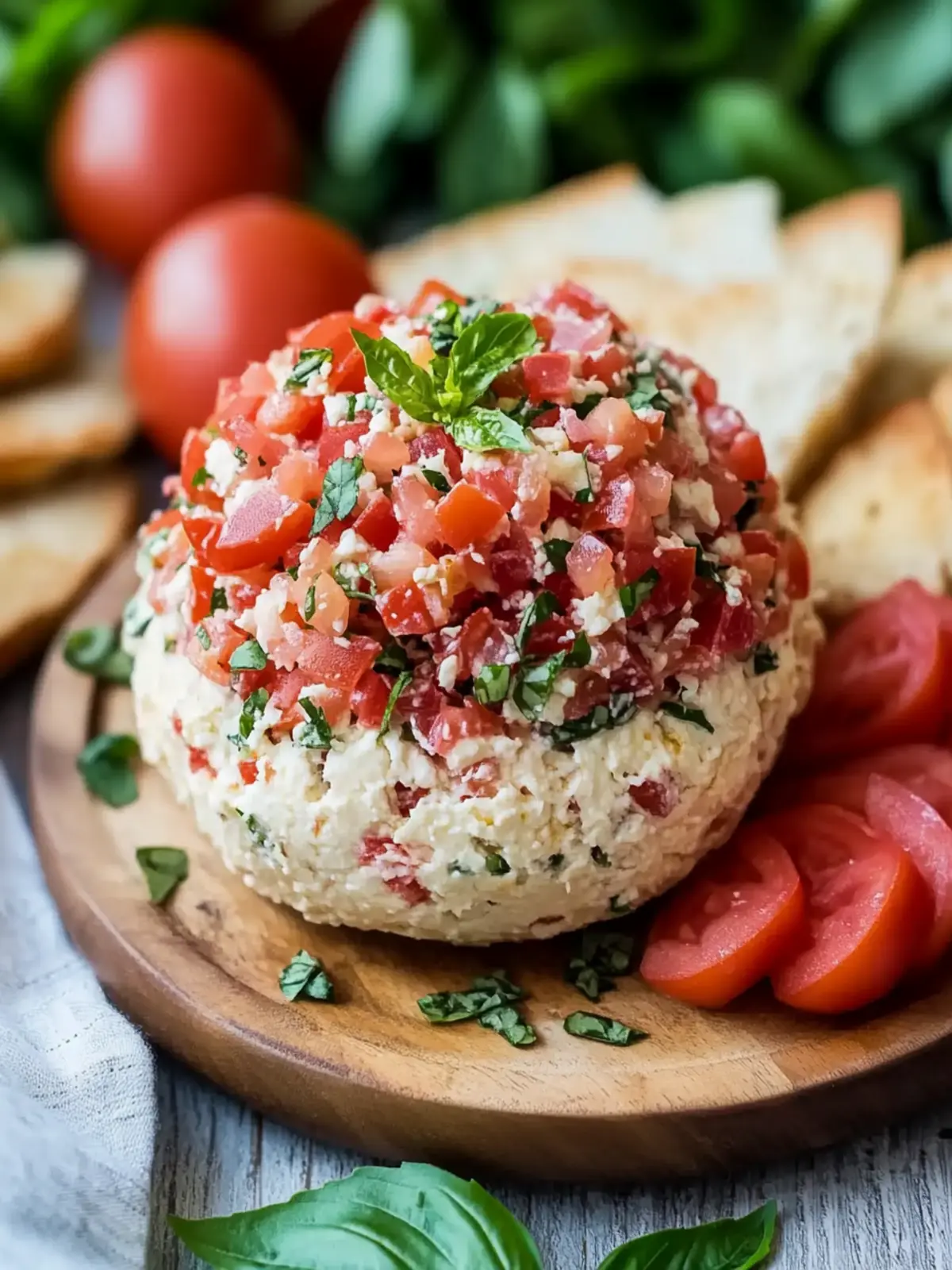 Irresistible Flavorful Bruschetta Cheese Ball for Easy Entertaining