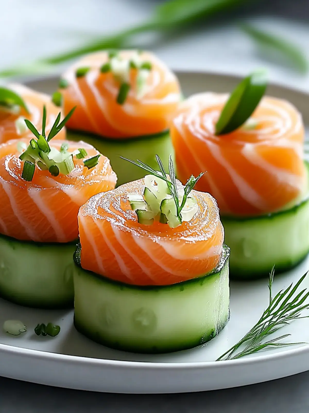 Irresistible Chatelaine Smoked Salmon Roll on Cucumber Recipe