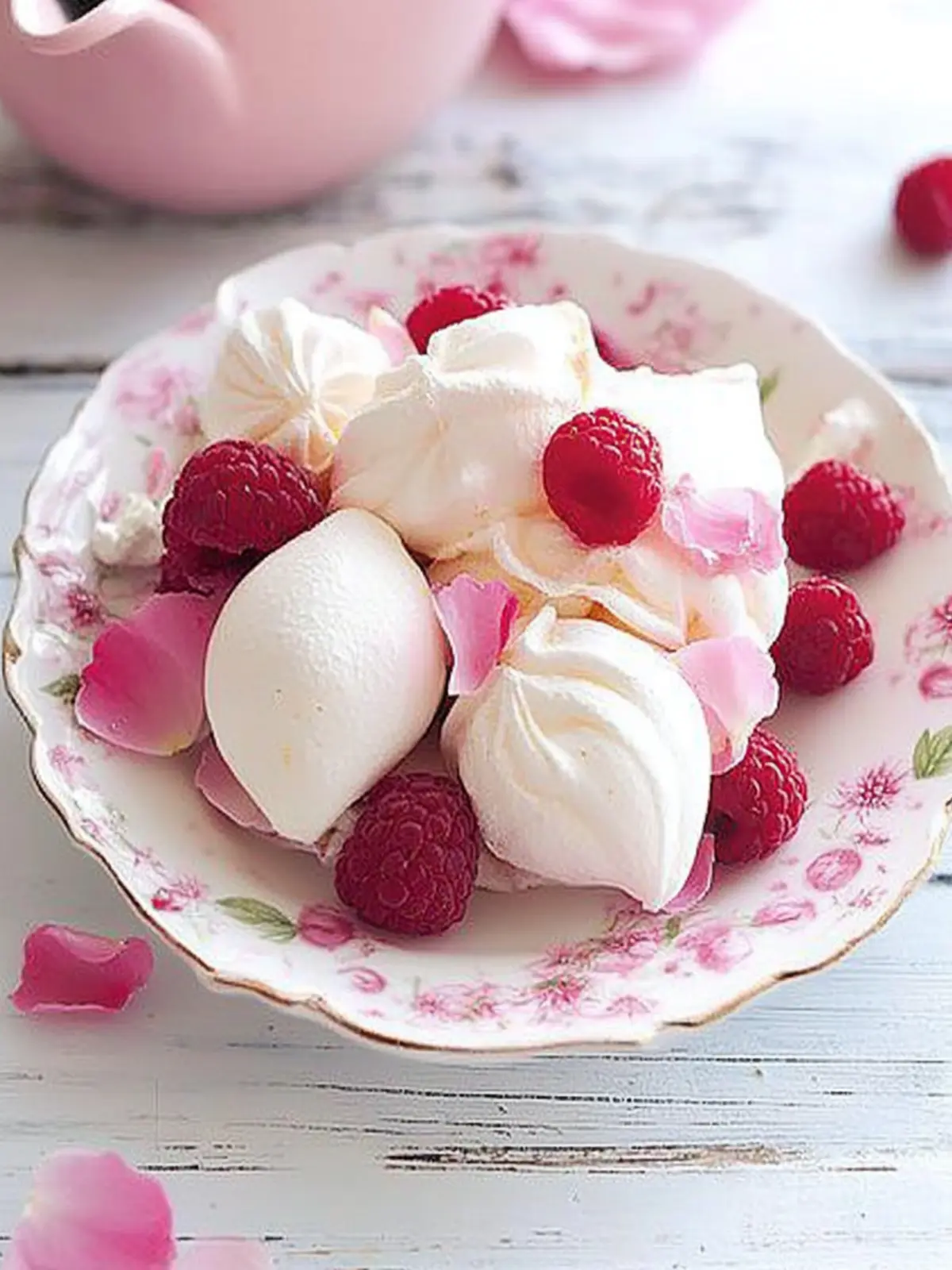 Irresistible Raspberry and Rose Petal Meringues for Summer